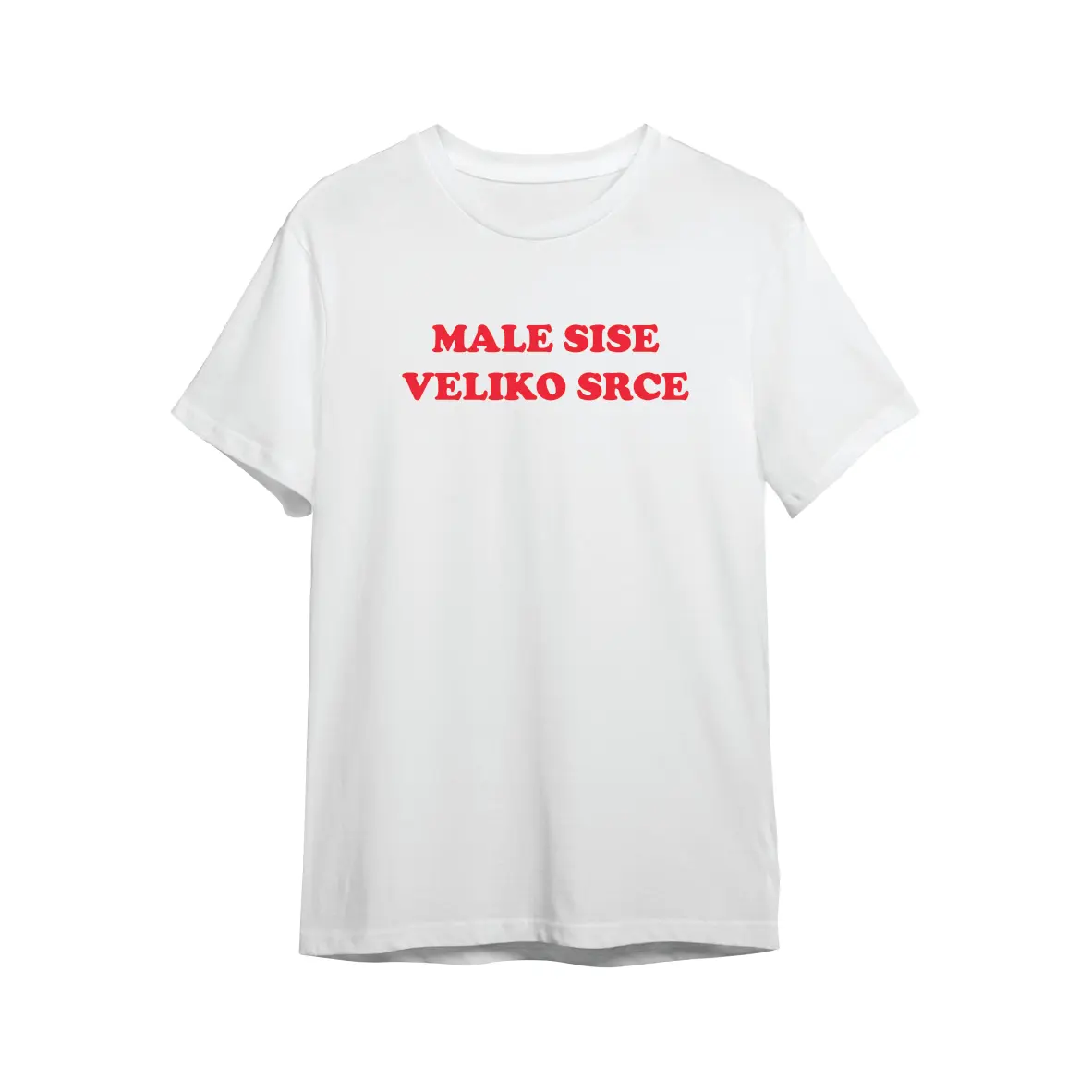Male sise veliko srce majica – Cro Print
